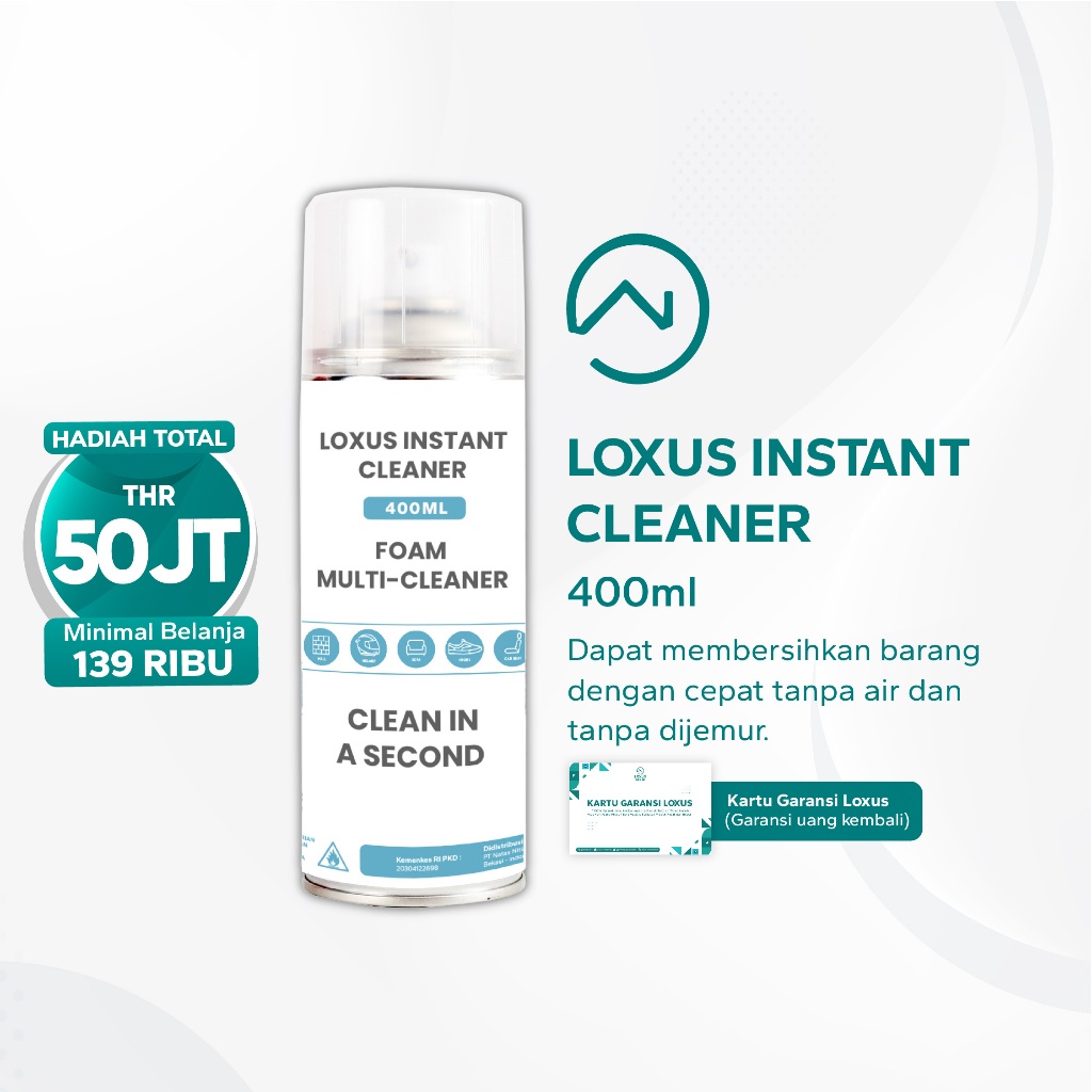 Jual Loxus Instant Cleaner Pembersih Tas Sepatu Dinding Dan Interior ...
