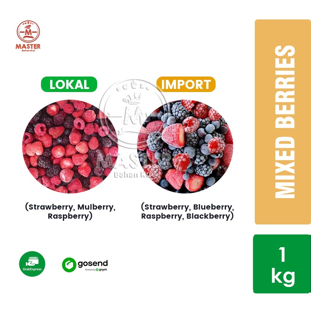 Jual Frozen Mixed Berries Mix Berry Buah Beku [KHUSUS INSTANT] | Shopee ...