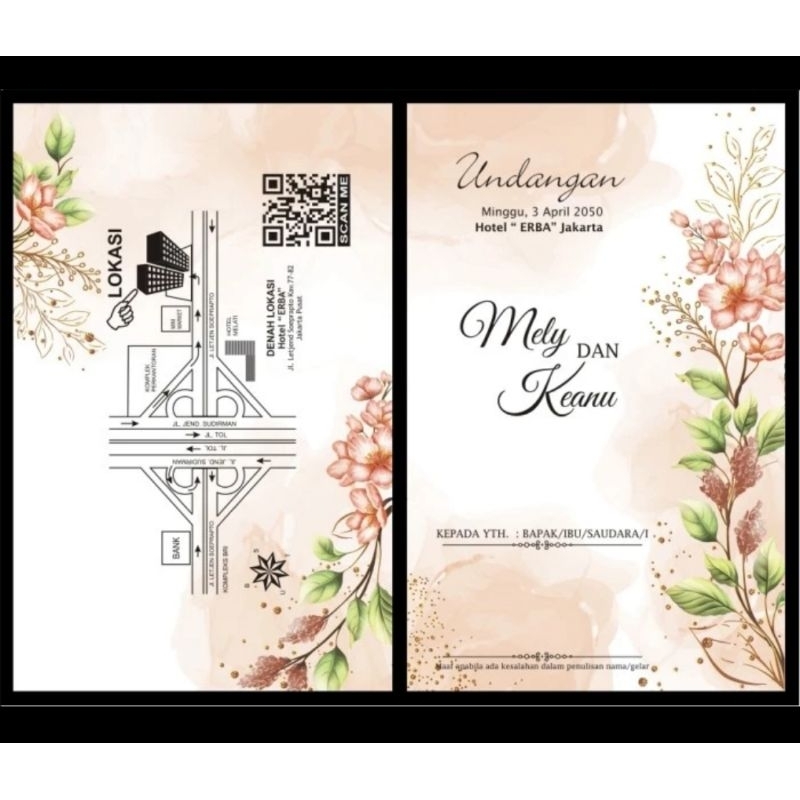 Jual ERBA 2407 Blangko Undangan Nikah Pernikahan Era Baru | Shopee ...
