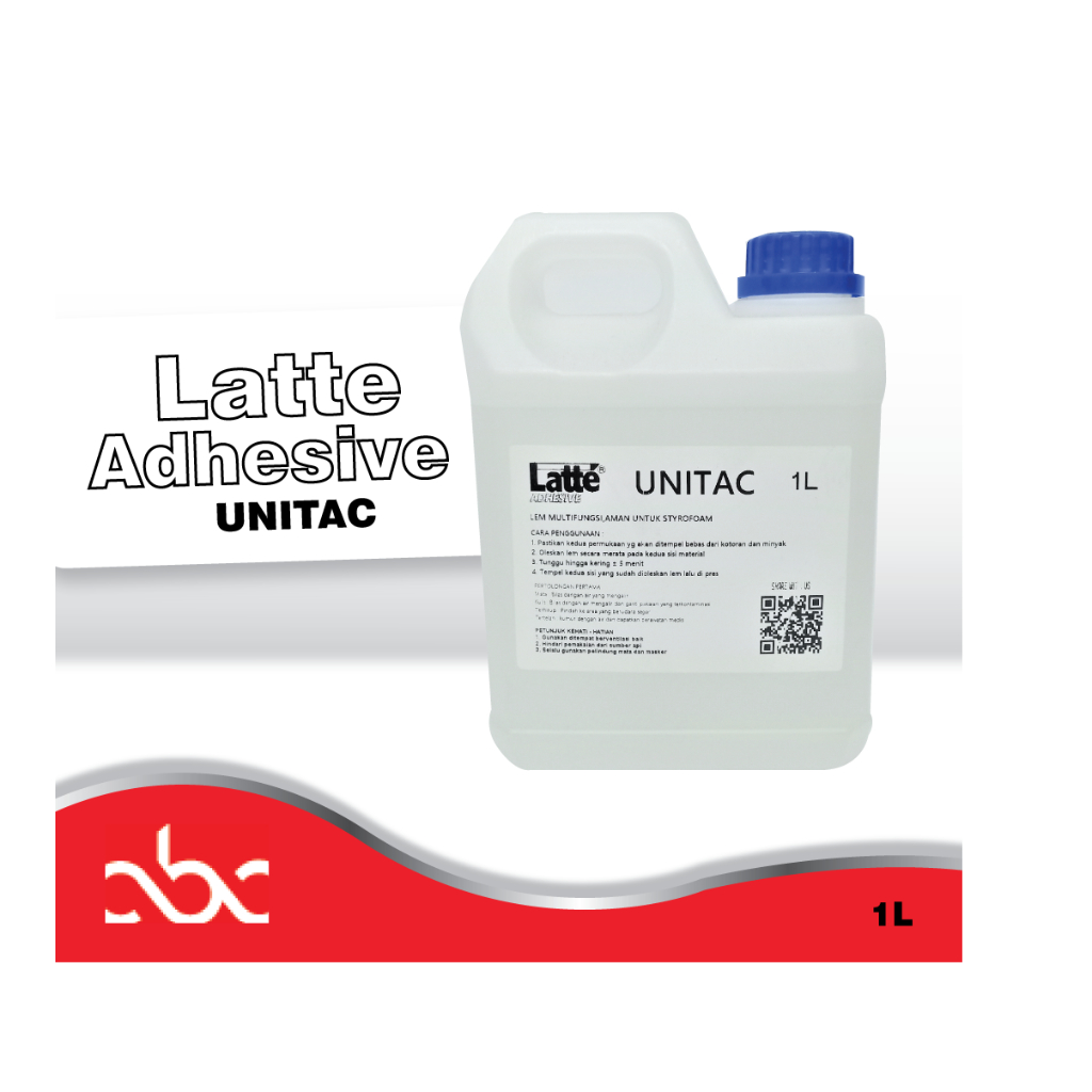 Jual Lem Styrofoam Gabus 1L Latte Unitac | Shopee Indonesia