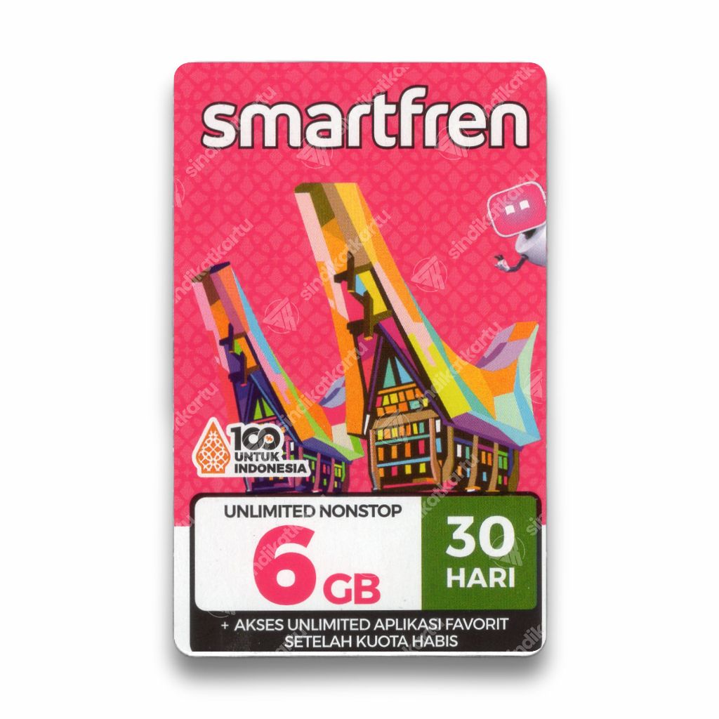 Jual Voucher Smartfren UNLIMITED NONSTOP 6GB 30Hari | Shopee Indonesia