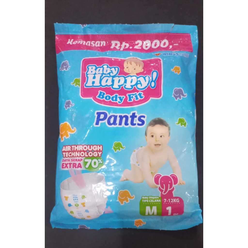 Jual PAMPERS BABY HAPPY BODY FIT PANTS SIZE M ISI 1PCS | Shopee Indonesia