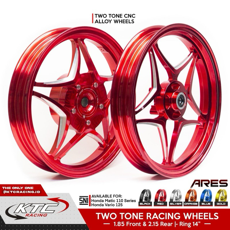 Jual Velg KTC ARES Model Bintang untuk Beat, Scoopy, Beat fi, Beat esp ...