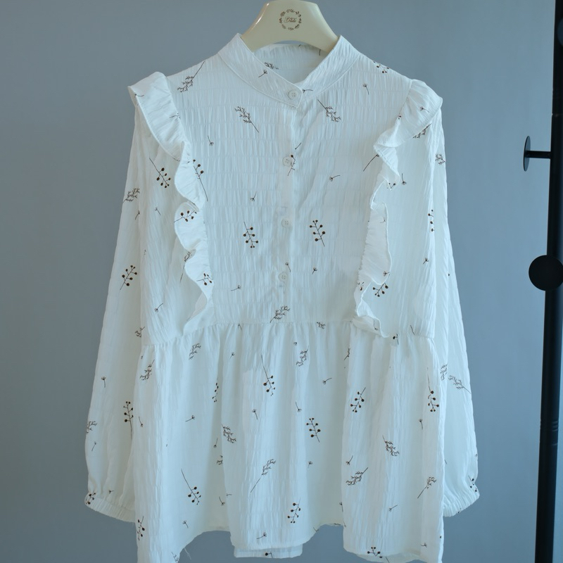 Jual Blouse/ Kemeja bunga wanita / Blouse Wanita Lengan Panjang/ Blouse ...