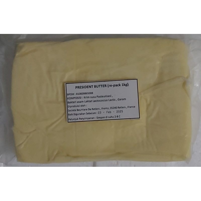 Jual PRESIDENT BUTTER SALTED & UNSALTED 1KG | Shopee Indonesia