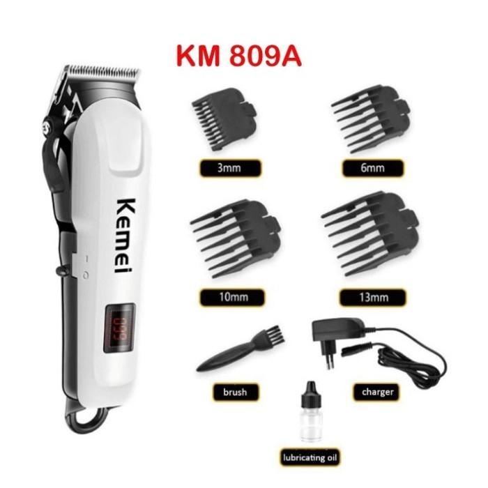 Jual Kemei KM-809A Hair Clipper Alat Mesin Cukur Rambut | Shopee Indonesia