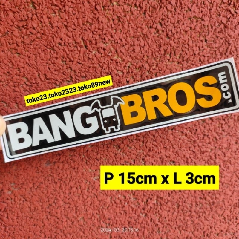 Jual stiker cutting motor bang bros dot com | Shopee Indonesia