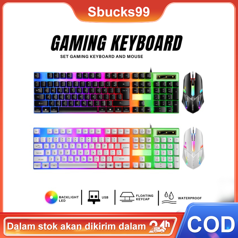 Jual Paket Keyboard dan Mouse RGB Gaming/Set Gaming Mouse dan Keyboard ...