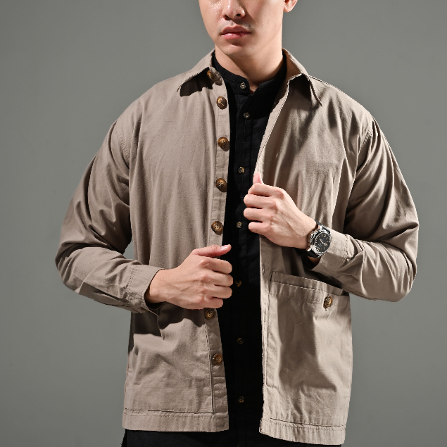 Jual CORDOBA Workman Jacket - Grey by Kaum Adam | Shopee Indonesia