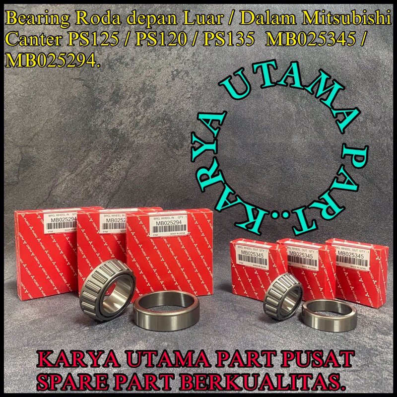 Jual Bearing Roda Depan Luar/Dalam Mitsubishi Canter PS125/PS120/PS135 ...