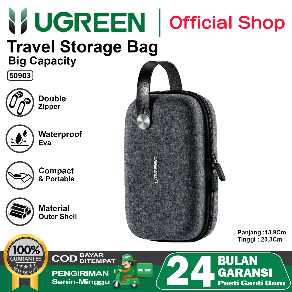 Jual UGREEN Tas Hardisk Eksternal HDD Storage Bag EVA Pouch 50274 ...