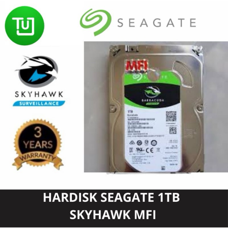 Jual HARDISK KHUSUS CCTV SEAGATE 1TB / 2TB /4TB SKYHAWK MFI GARANSI 3THN | Shopee Indonesia