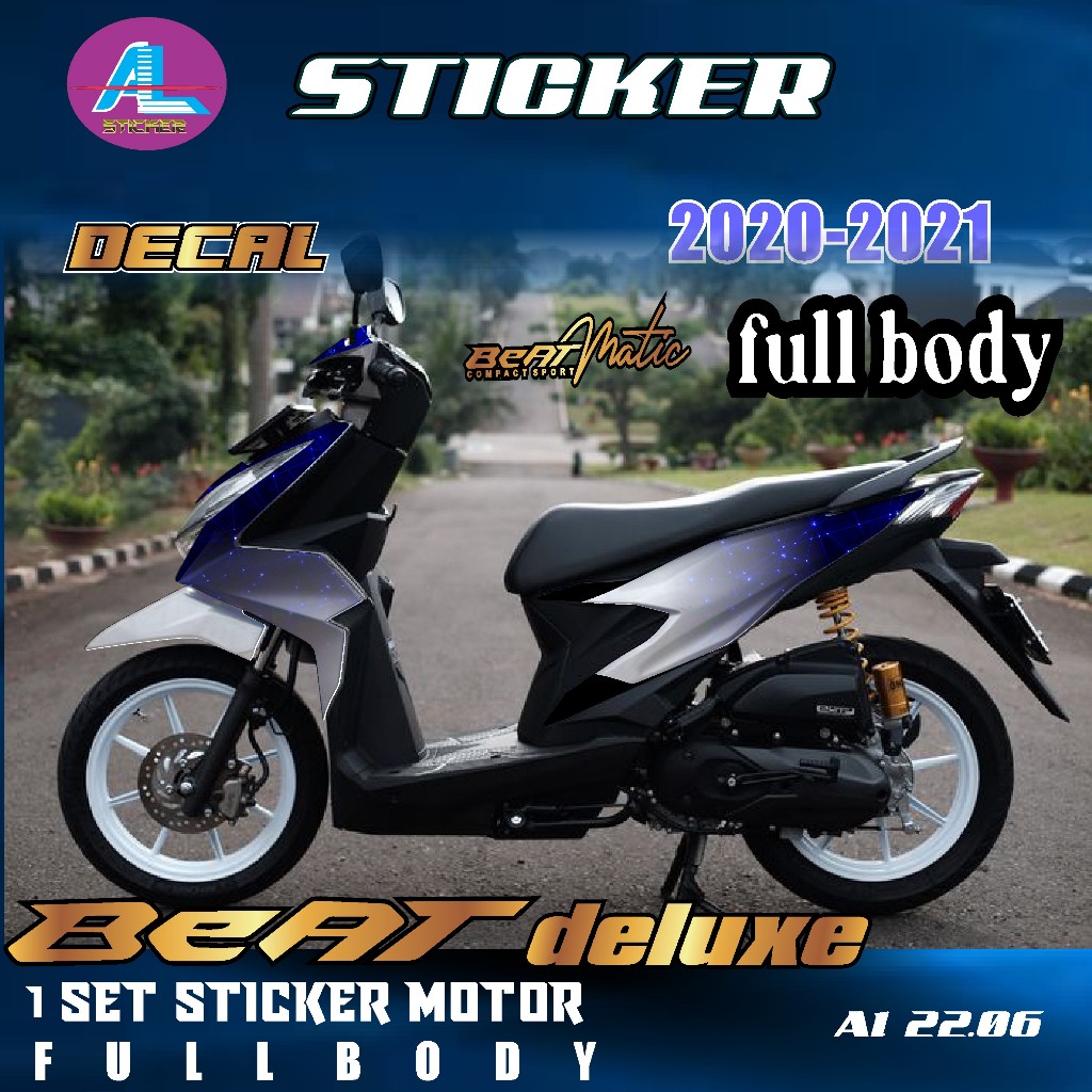 Jual Decal Stiker DECAL BEAT DELUXE TAHUN 2020-2021 FULL BODY NEW FI ...