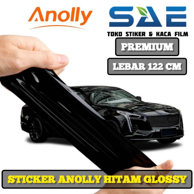 Jual Sticker Skotlet Mobil Hitam Super Glossy Pelapis Body Kap Mesin ...