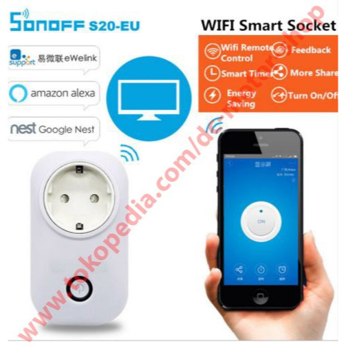Jual Sonoff Smart Wireless Remote Control Timer Socket / Smart Socket ...