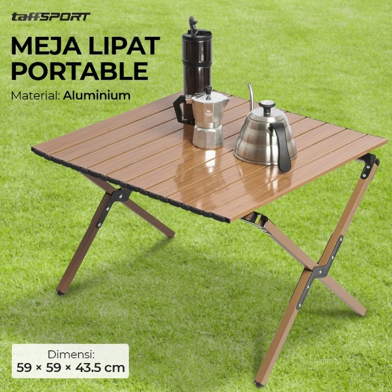 Jual Meja Lipat Portable CampingFolding Table Aluminium 59cm | Shopee ...