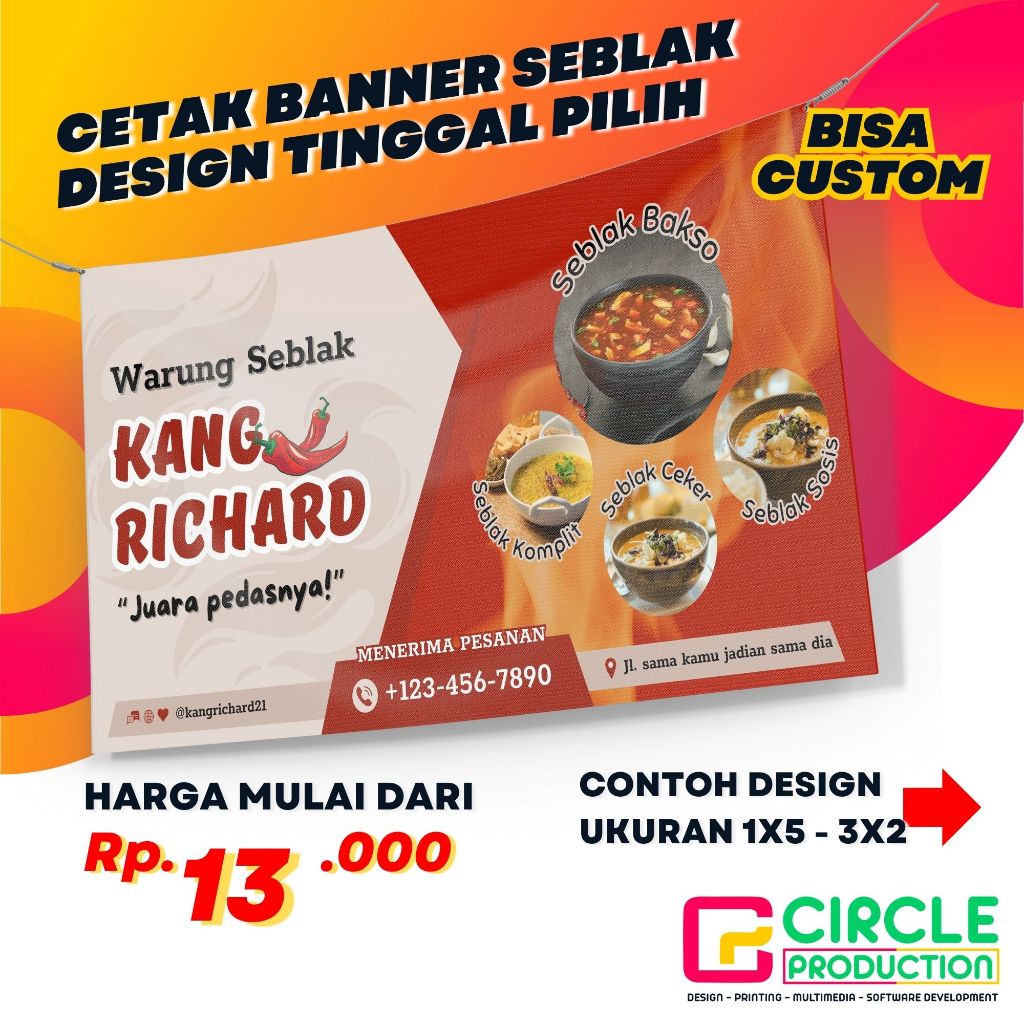 Jual CETAK BANNER SEBLAK MURAH | DESIGN TINGGAL PILIH | BISA CUSTOM ...