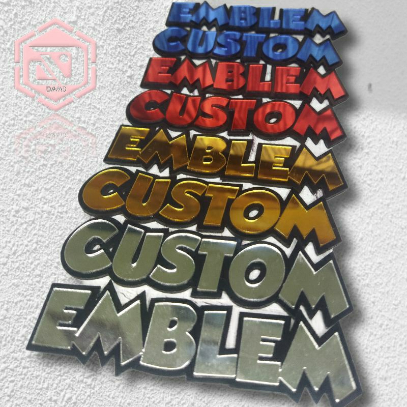 Jual Emblem / Akrilik / CUSTOM / NAMA / TULISAN full akrilik | Shopee ...