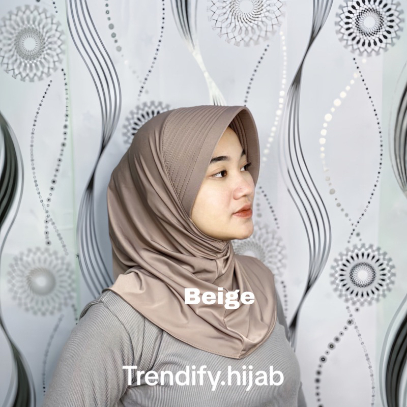 Jual Trendify - Bergo Sport Size S Hijab Bergo Sport Pet Tebal | Shopee Indonesia