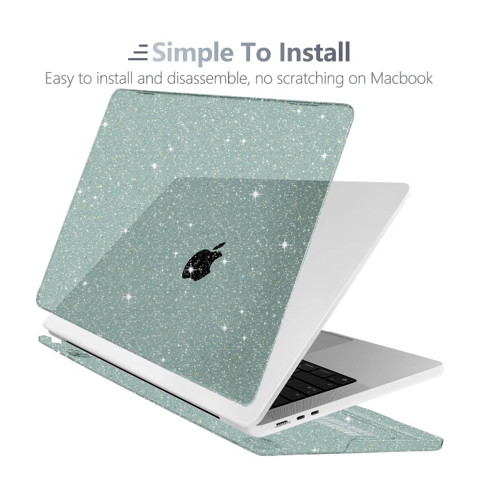 Jual XG34448 MacBook Glitter Case Transparan Bening New Air Pro Retina ...