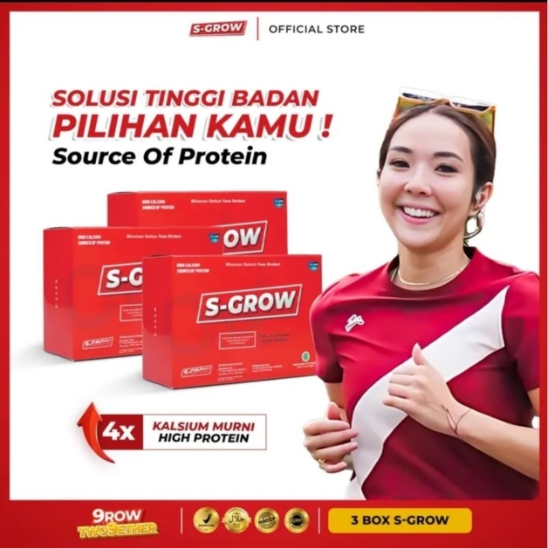 Jual S-GROW susu peninggi badan terbaik terbukti ampuh 3 box (isi 30 ...