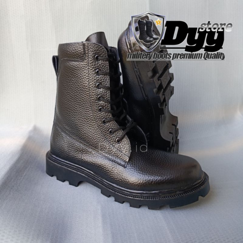 Jual Sepatu Boots Kulit Premium Sepatu Pdl Tni Polri Sepatu Pdl Kemhan ...