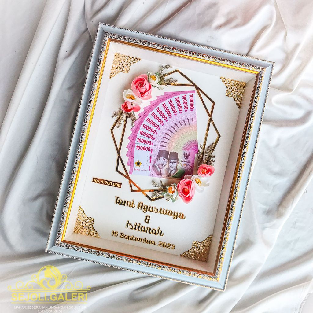 Jual Mahar Pernikahan Bingkai mahar nikah Frame mahar maskawin ...