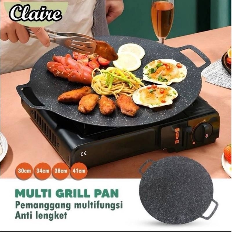 Jual WAJAN PEMANGGANG / GRILL PAN BBQ / WAJAN KONDUKSI ANTI LENGKET ...
