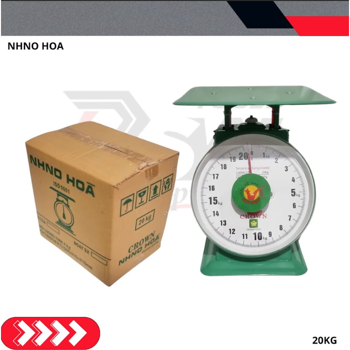Jual Timbangan Manual Jarum NON HOA 20 Kg Spring Dial Scale Besi Plat Datar Rata Meja Hijau 20kg ...