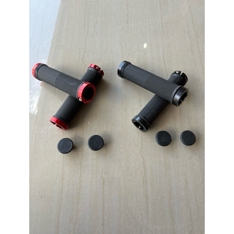 Jual handgrip grip sarung stang 2 lock ring warna sepeda bmx lipat mini ...