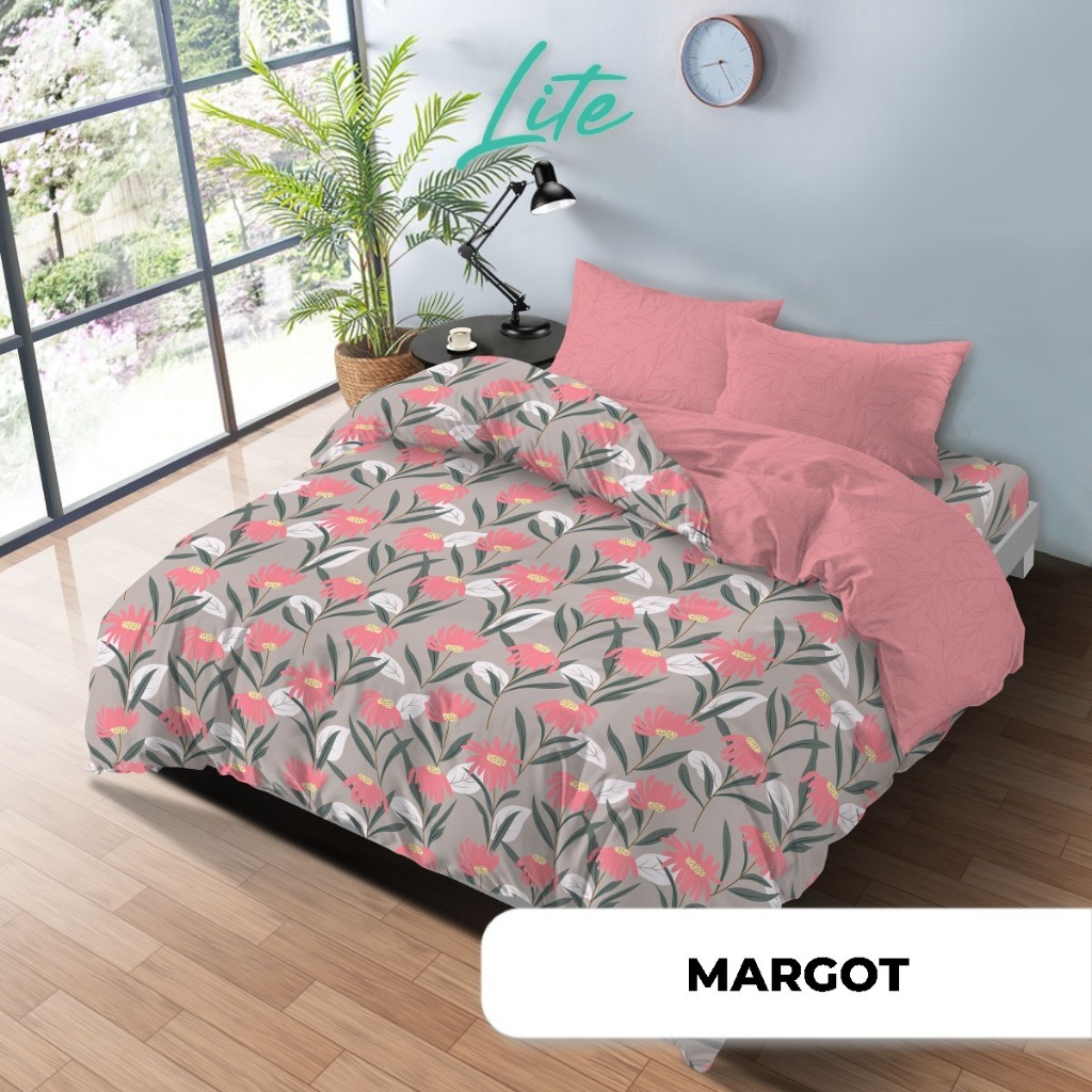 Jual BEDCOVER KINTAKUN LITE SET SPREI FLAT UK KING 180/QUEEN 160 ...