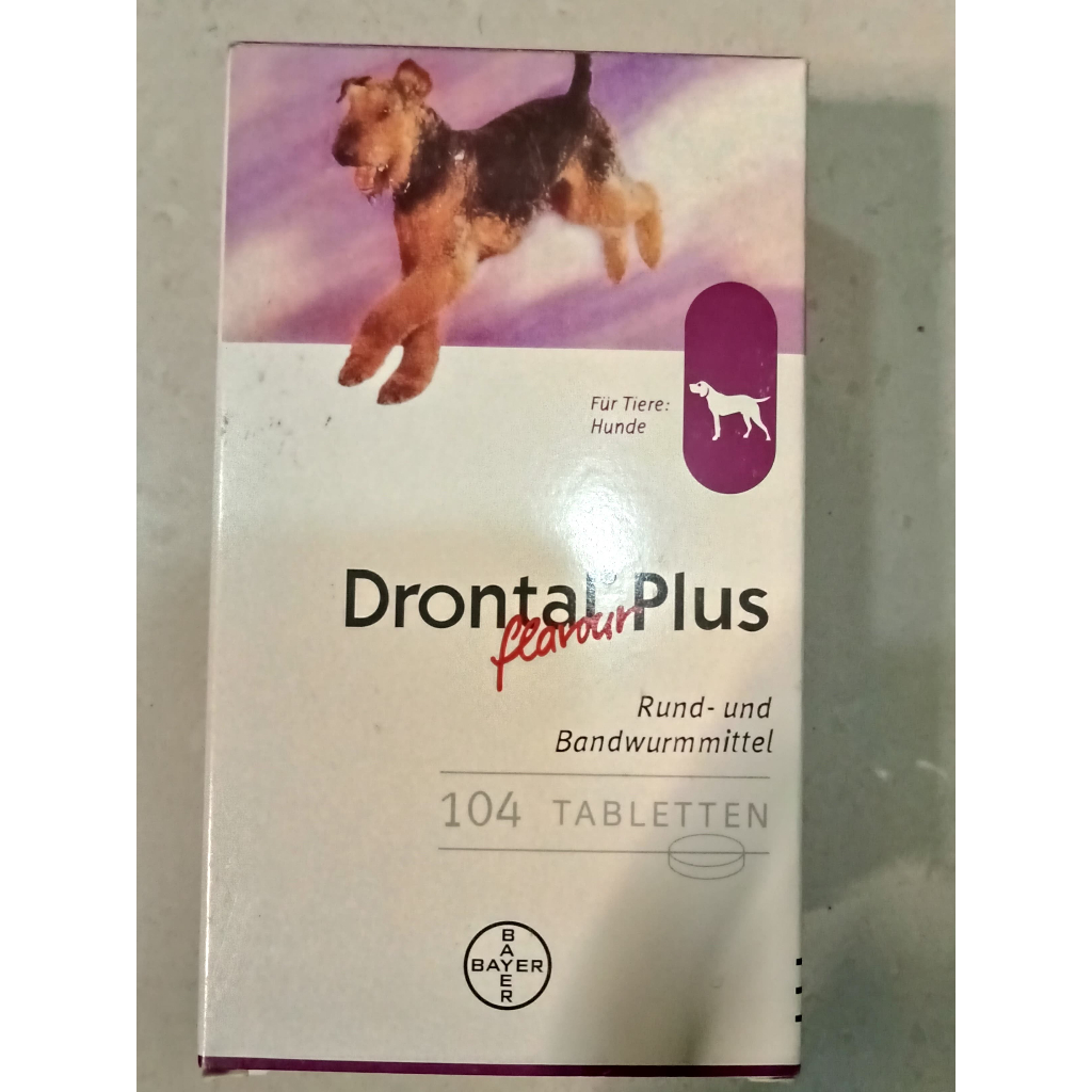 Jual Drontal plus flavour dog, obat cacing anjing bayer bentuk buiat 1 ...