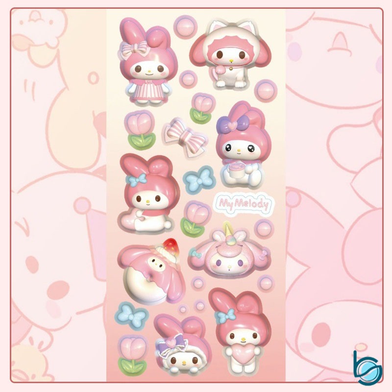 Jual Stiker Sanrio Lucu/Sticker Imut/Stiker 2D Motif Sanrio Anak - Anak ...