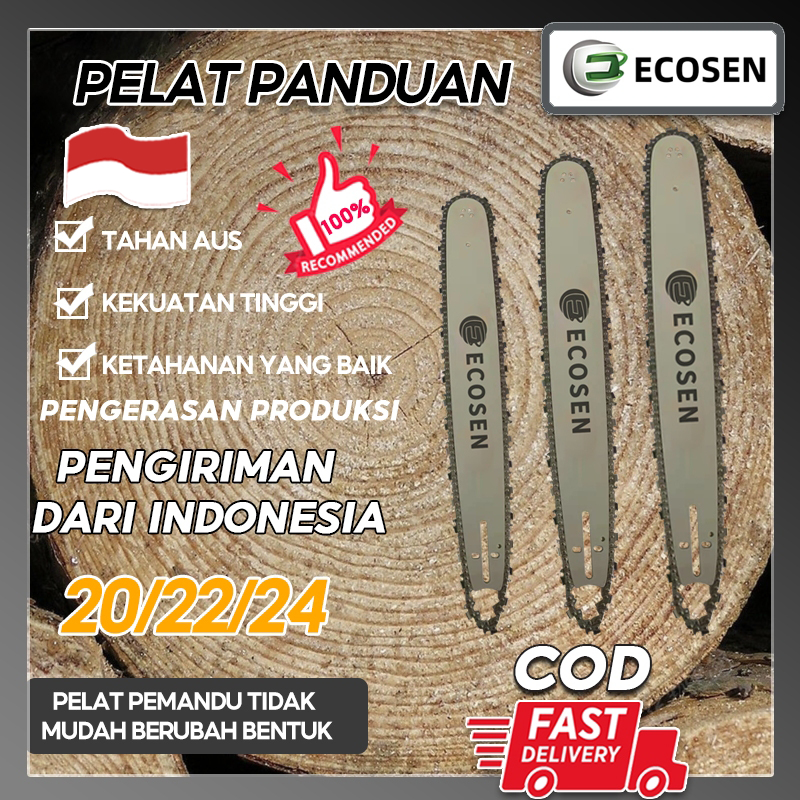 Jual ECOSEN Guide Bar Chainsaw Blade Chainsaw Chain 325 Rantai Chainsaw 20 22 24 Inch Berlaku ...