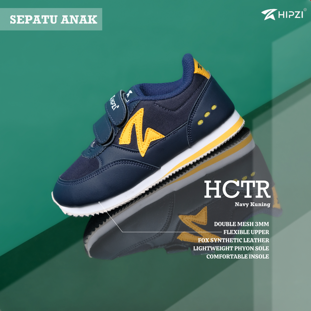 Jual HIPZI Sepatu Anak Sepatu Anak Olahraga Sport Anti Selip Ringan Nyaman Dipakai Hctr Navy ...
