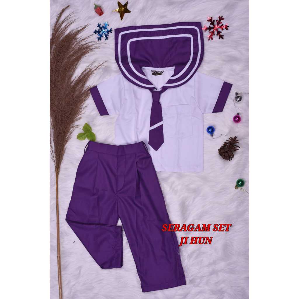 Jual SET SERAGAM JI HUN / SERAGAM TK / SERAGAM SD | Shopee Indonesia