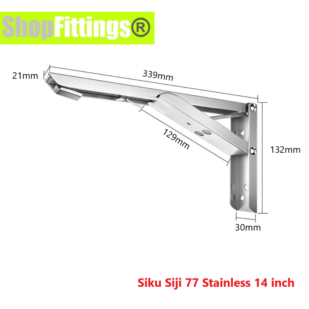 Jual Braket Siku Dinding Rak Ambalan Meja Lipat Wall Mounted Folding ...