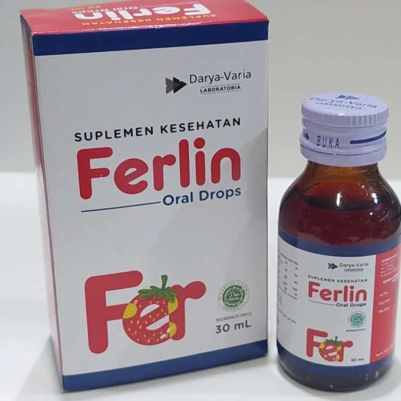 Jual Ferlin FERLIN Drops 30 ml. suplemen Tambah darah bayi | Shopee ...