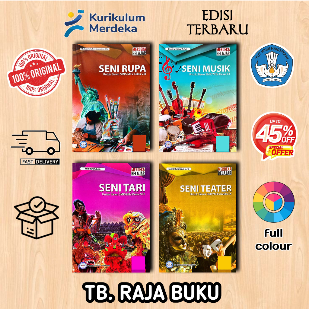 Jual Buku Siswa Pendamping SENI : MUSIK,RUPA,TARI,TEATER Kelas 7,8,9 SMP Kurikulum Merdeka ...