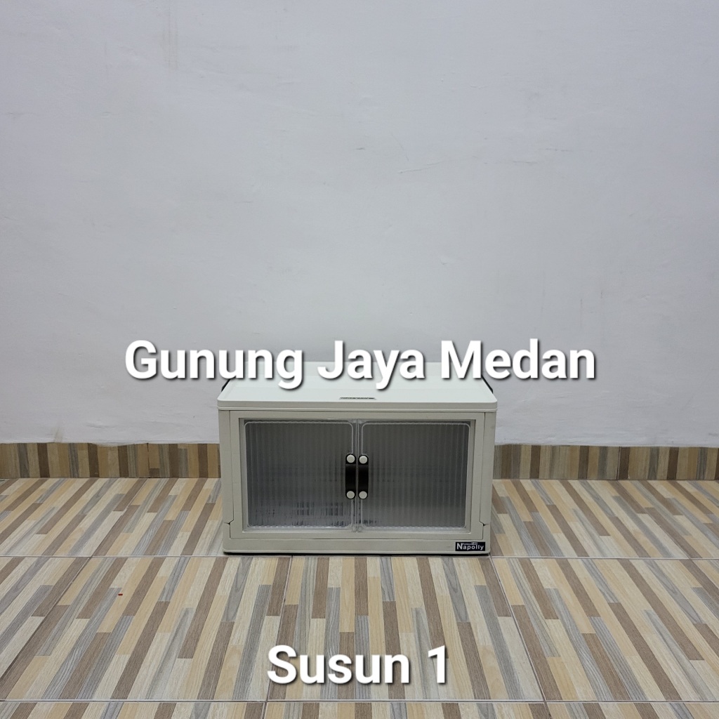 Jual Lemari Plastik Transparan Polibox Napolly Stackable Mudah Bongkar ...