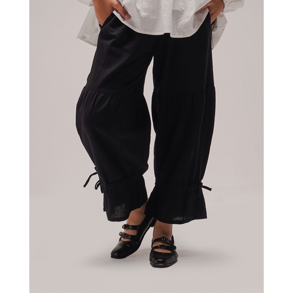 Jual EAJIL Celana Balon Lou Linen Wanita | Shopee Indonesia