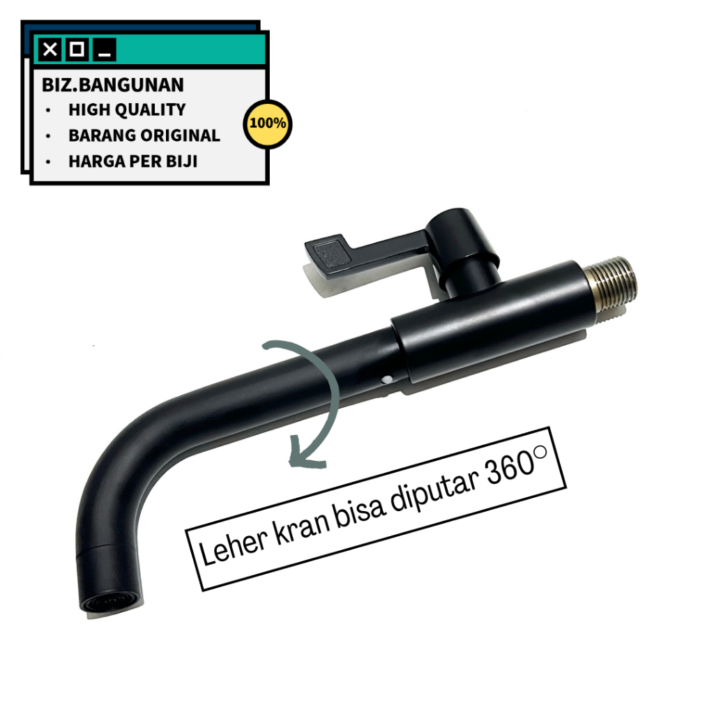 Jual KRAN TEMBOK SOBAR STAINLESS PANJANG 1028 1/2 INCH - KERAN AIR ...