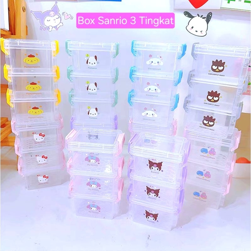 Jual BX2872 Storage Box 3 Tingkat & 2 Tingkat FREE STICKER container ...