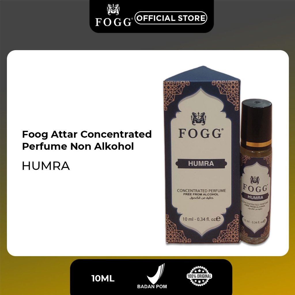 Jual Fogg Attar Concentrated Perfume Non Alkohol Humra 10ml | Shopee ...