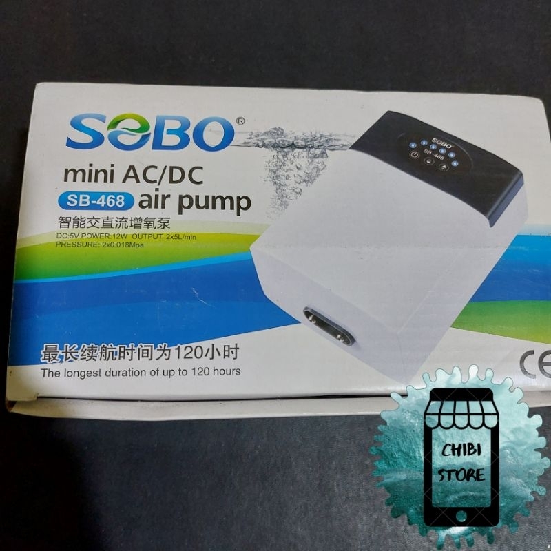 Jual MESIN AERATOR 2 LUBANG ACDC SOBO SB-468 / SOBO POMPA UDARA AC DC ...