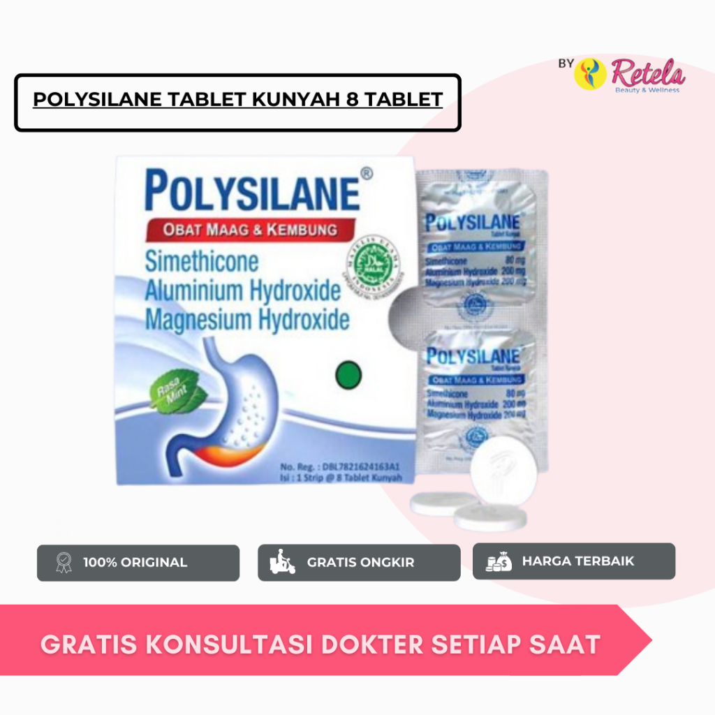 Jual POLYSILANE TABLET KUNYAH 8 TABLET | Shopee Indonesia