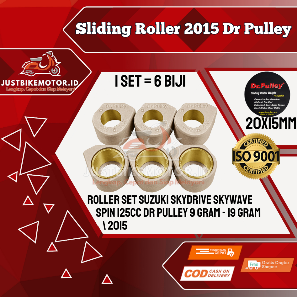 Jual Sliding Roller Suzuki Skydrive Skywave Spin 125 cc 9 gr 10 gr 11 ...