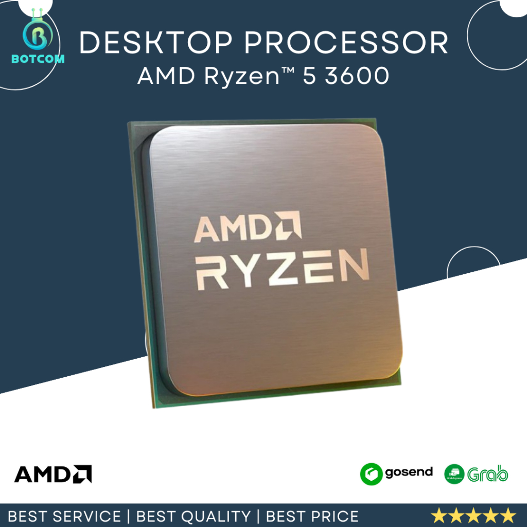 Jual AMD RYZEN 5 3600 [TRAY] - MATISSE GEN 3 ZEN 2 SOCKET AM4 - 6 CORES ...