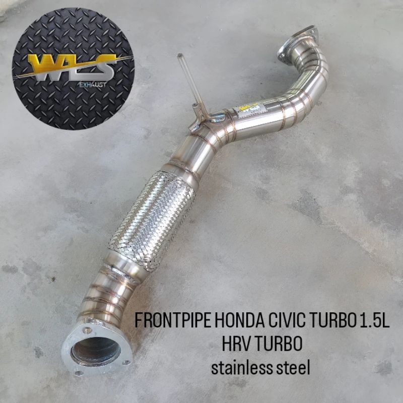 Jual FRONTPIPE CIVIC TURBO 1.5L HONDA HRV TURBO PNP STAINLESS STEEL WLS ...