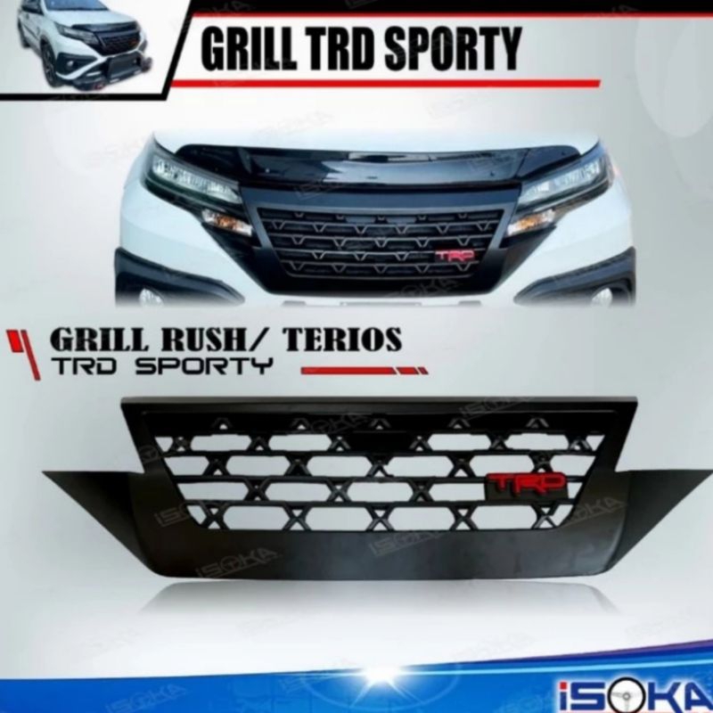 Jual grill all new rush/terios tahun 2018 model fortuner trd | Shopee ...